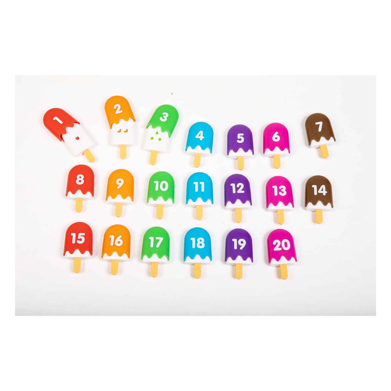 Números con figuras de helado - AmayaSport